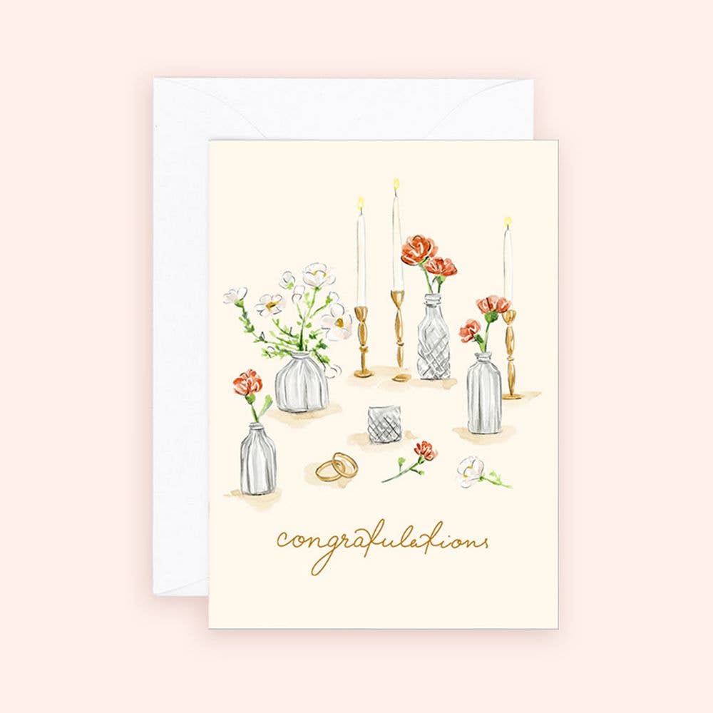 Wedded Congratulations Mini Card – Ma Maison + Co.